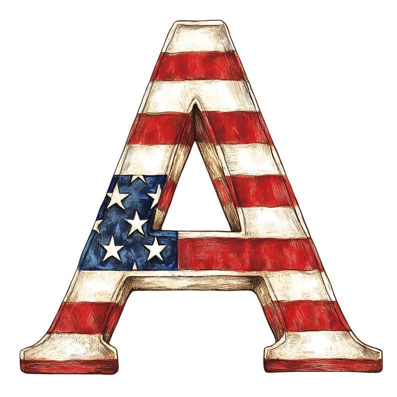 37 PNG Patriotic Alphabet Clipart,clipart Download,american Clipart ...