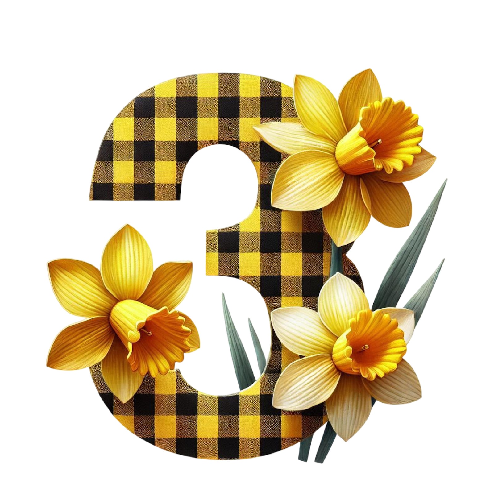36 PNG Daffodil Spring Alphabet Sublimation,highresolution Images ...