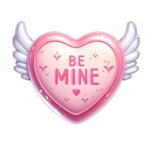 Valentine’s Day Candy Hearts Clipart – Cute Sweet Love PNG Bundle ...