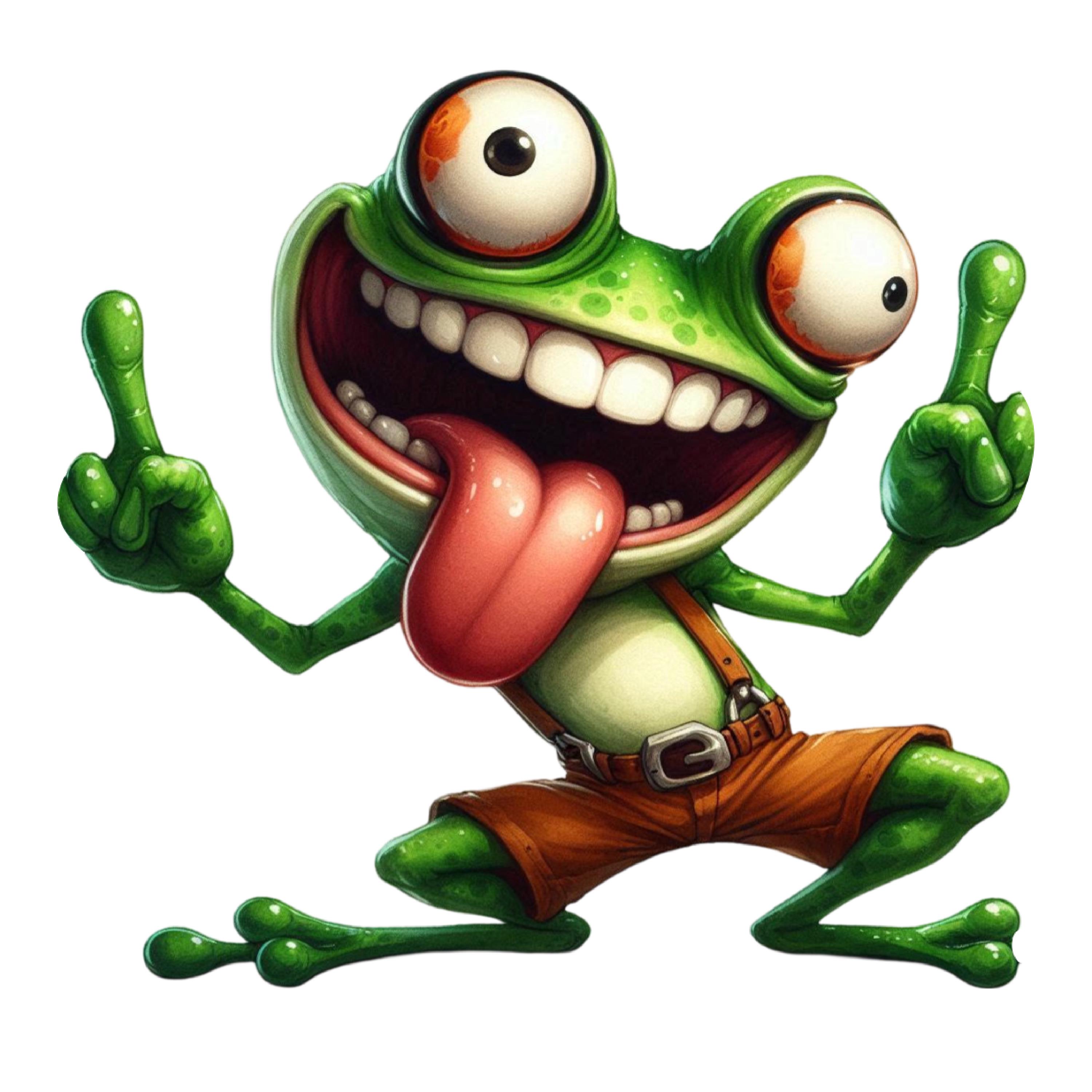 27 PNG Cute Frog Clipart Bundle, Funny Frog Clipart,watercolor Clipart ...
