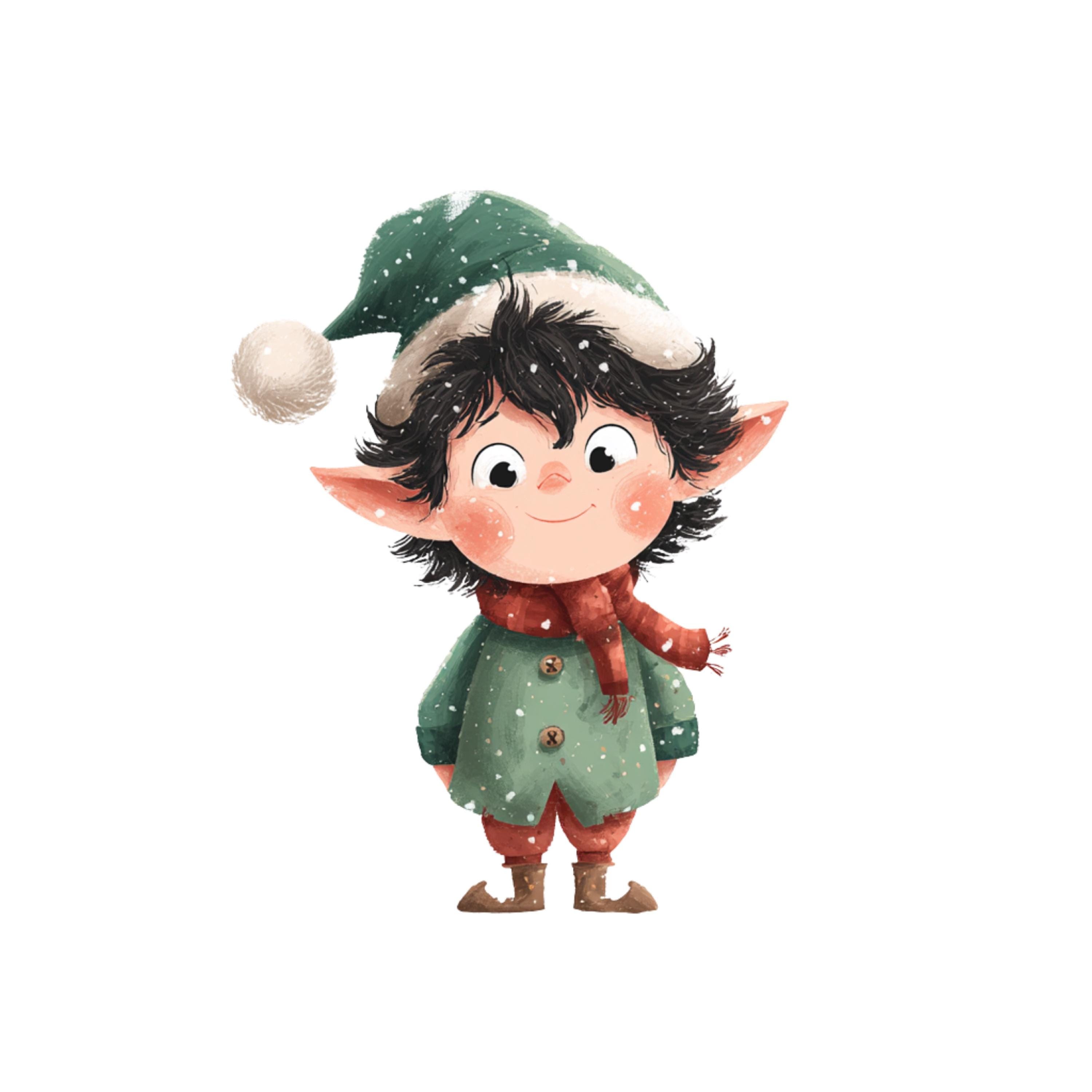 Christmas Elf Clipart: Cute Holiday PNG Images (digital Download) 20 ...