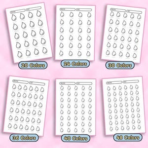 Color Swatch Chart for Alcohol Markers Blank Color Swatch Chart ...