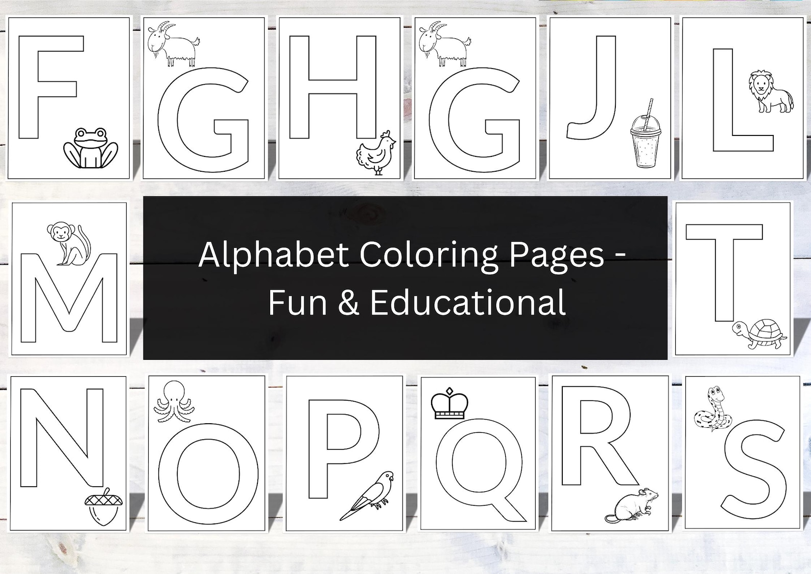 Alphabet Coloring for Preschool, and Kindergarten | Alphabet Coloring ...