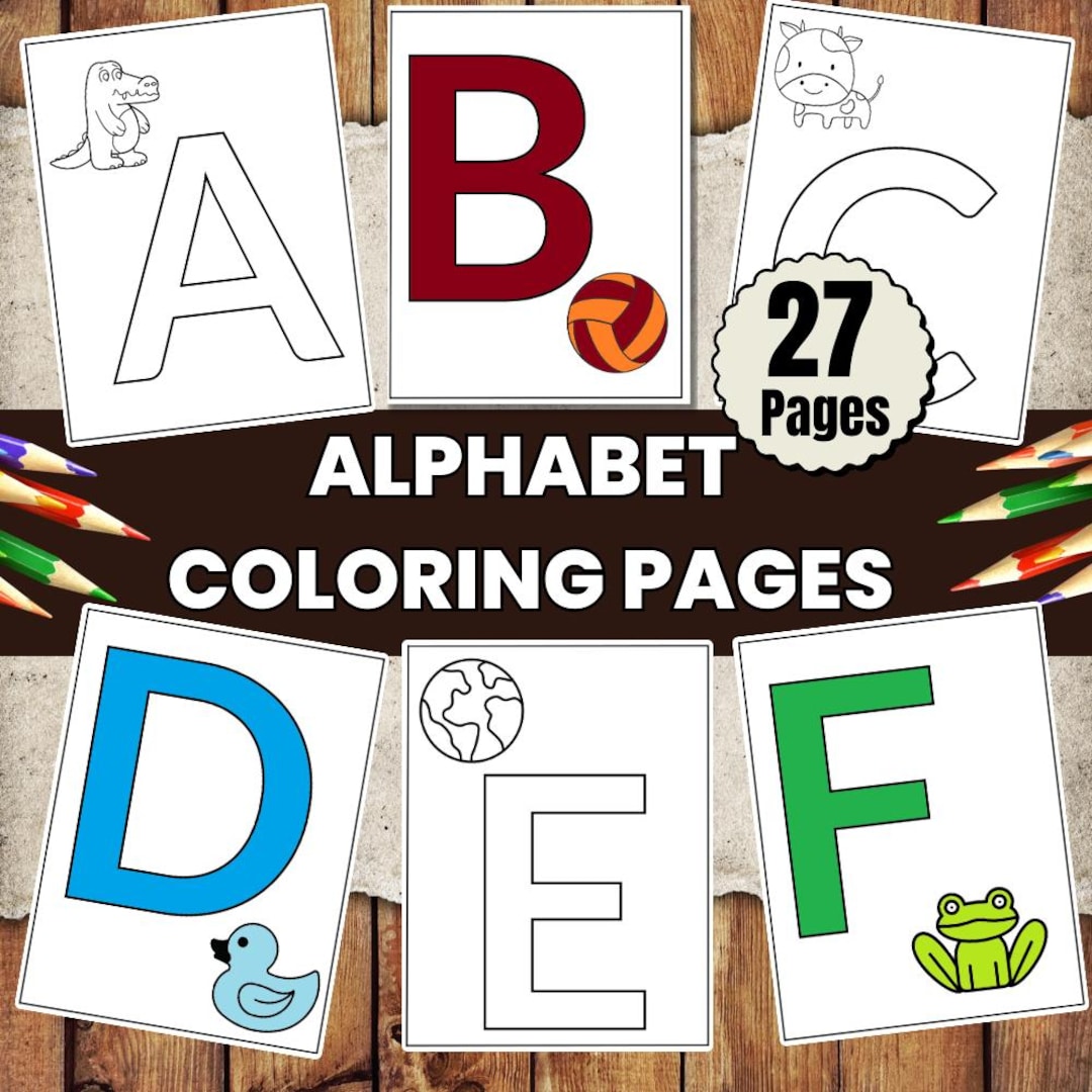 Alphabet Coloring for Preschool, and Kindergarten | Alphabet Coloring ...