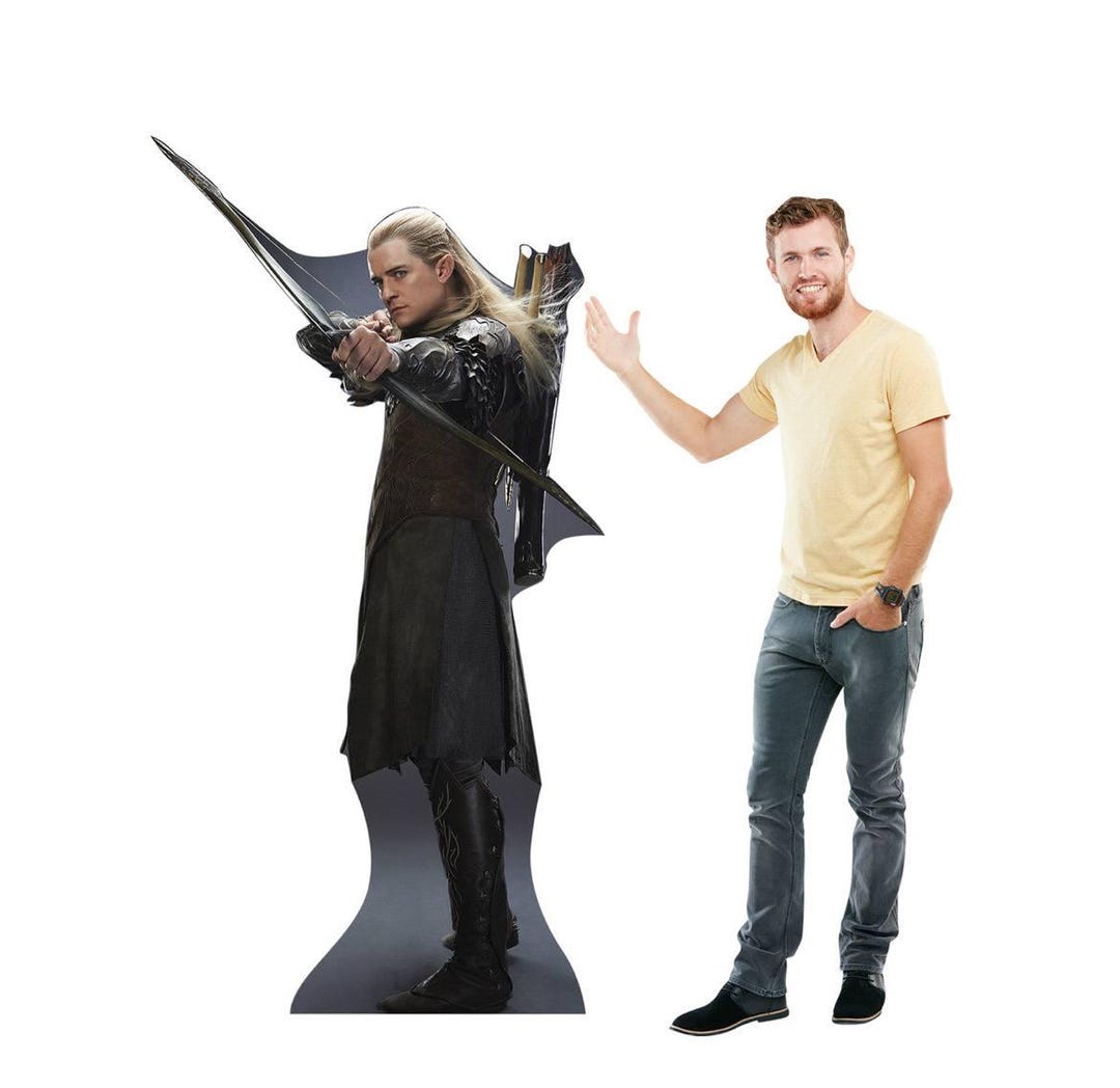 Legolas Cardboard Cutout, Life Size Lord of the Rings Standee, Elf ...