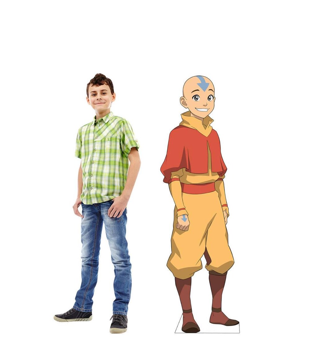 Aang Cardboard Cutout, Life-size Avatar the Last Airbender Standee ...