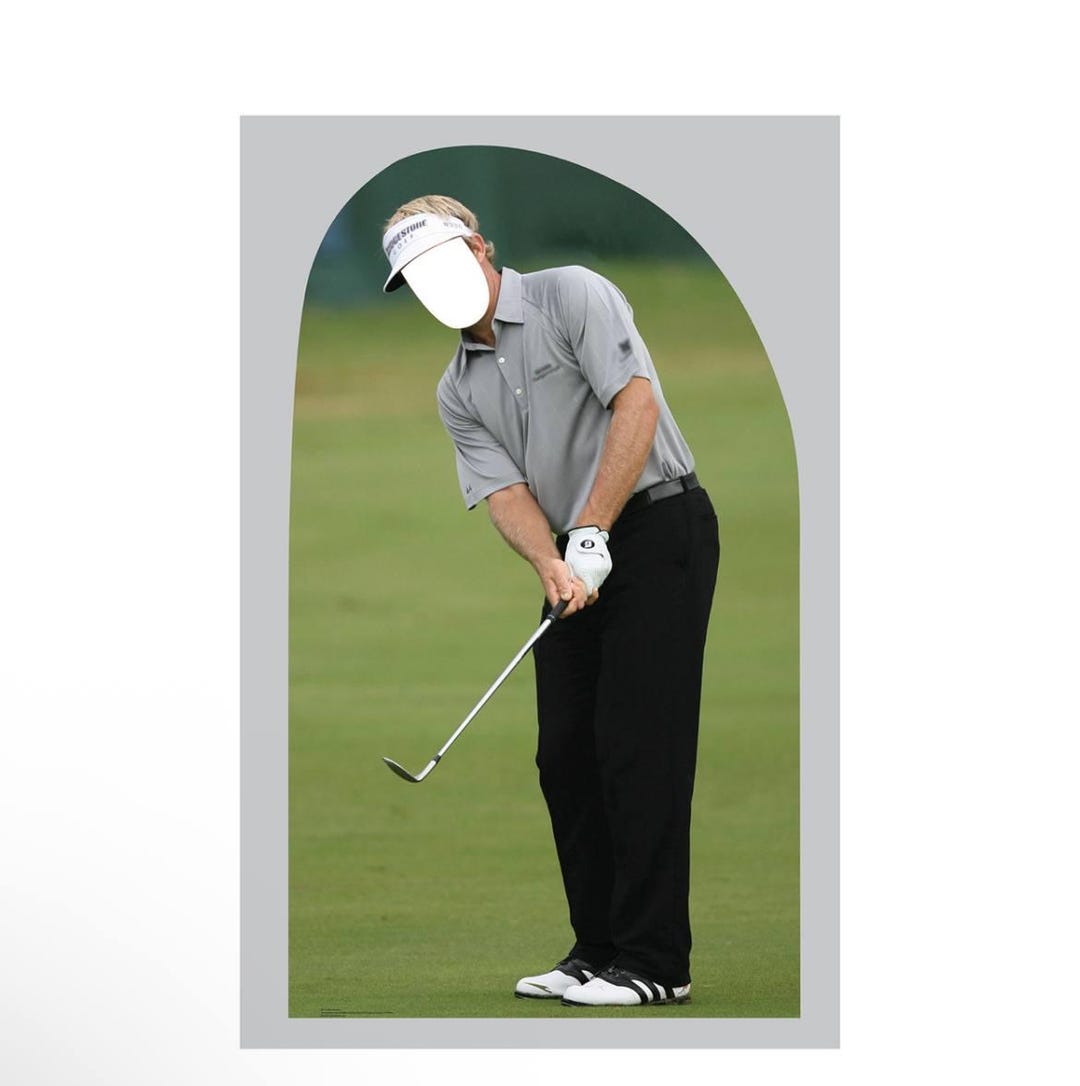 Life-size Golfer Stand-in Cardboard Cutout Golf Party Photo Prop ...
