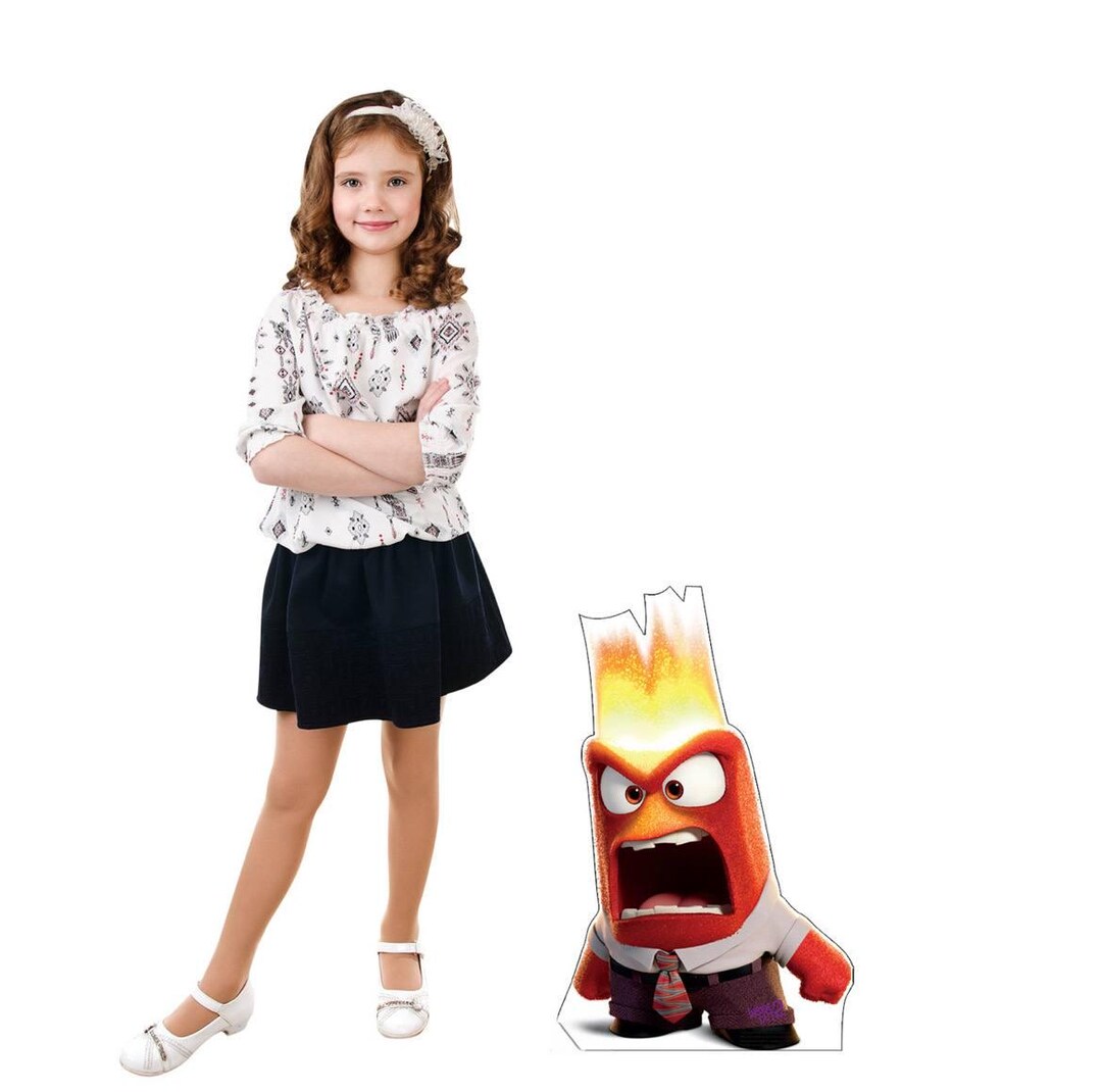 Anger Inside Out 2 Cardboard Cutout–life-size Pixar Character Standee ...