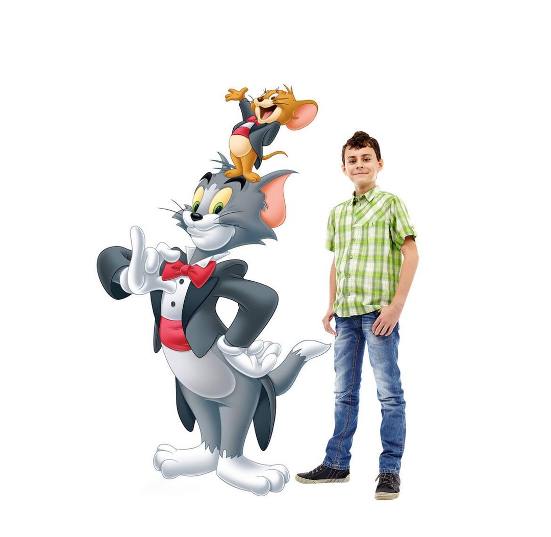 Tom and Jerry Life-size Cardboard Cutout, Kids Party or Room Decoration ...