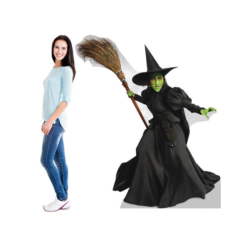 Life-size Wicked Witch Cardboard Cutout – 75th Anniversary Wizard of Oz ...