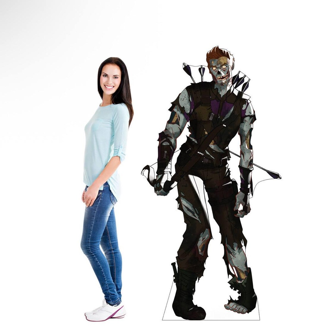 Zombie Hawkeye Life-size Cardboard Cutout, Marvel Zombies Standee ...