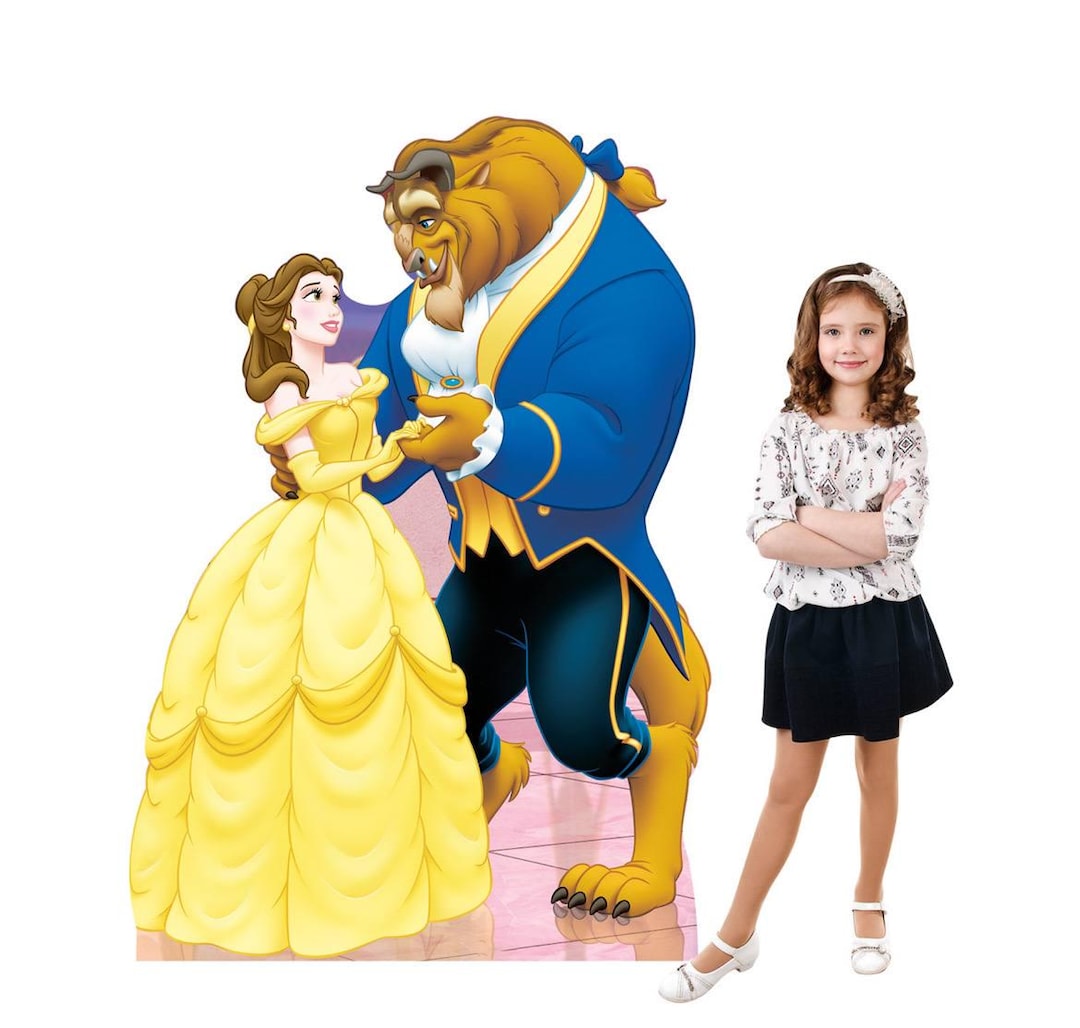 Belle and Beast Cardboard Standee Life-size Disney Couple Cutout ...