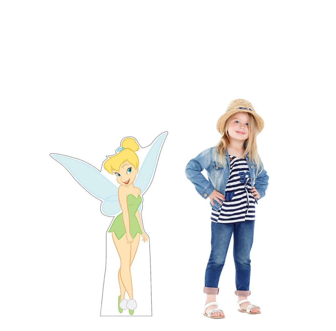 Life-size Tinker Bell Cardboard Cutout, Disney Fairy Standee, Peter Pan ...