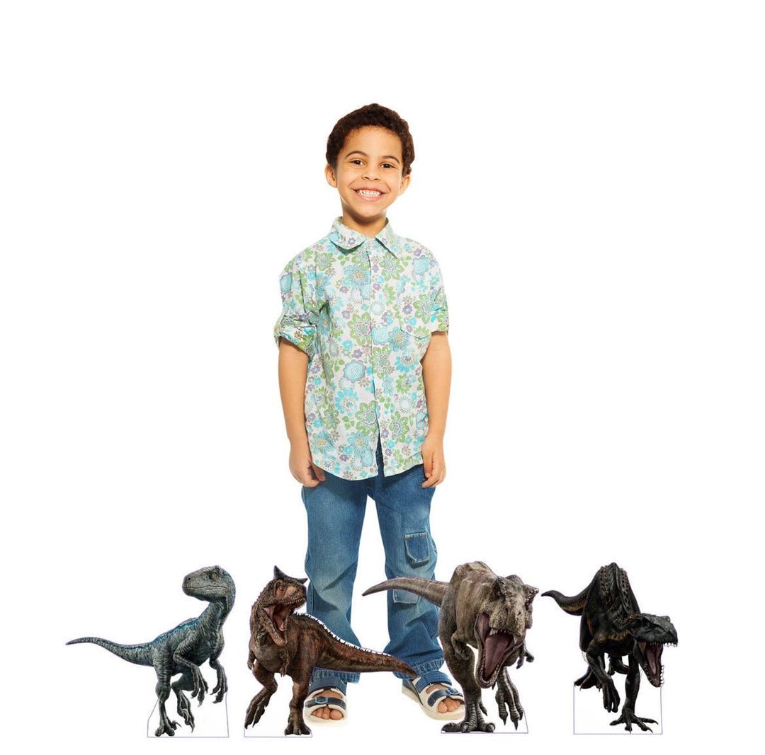 Jurassic World Mini Standees – Set of 4 Dinosaur Cardboard Cutouts ...