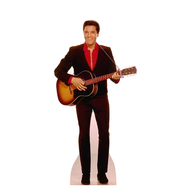 Life-size Elvis Presley Cardboard Cutout With Guitar, Rock & Roll ...