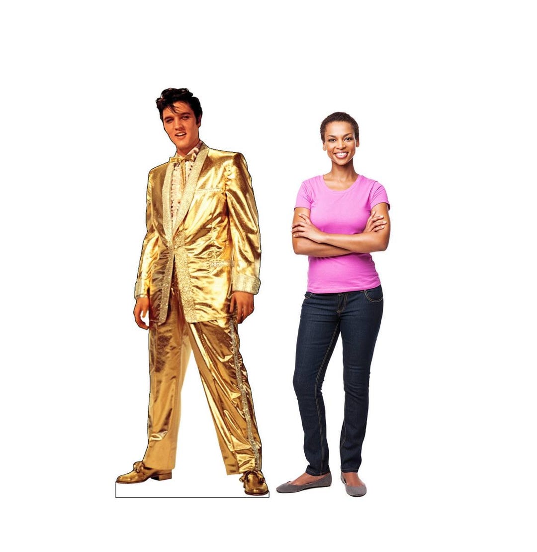 Elvis Presley Gold Suit Cardboard Cutout, Life Size Standee, Rock and ...