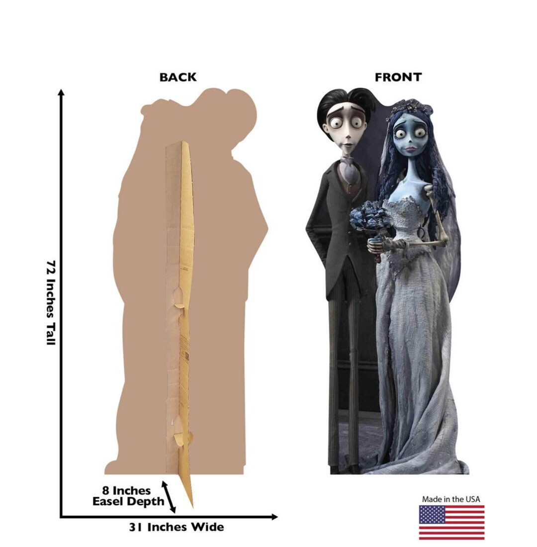 Life-size Corpse Bride and Groom Cardboard Cutout Gothic Wedding ...