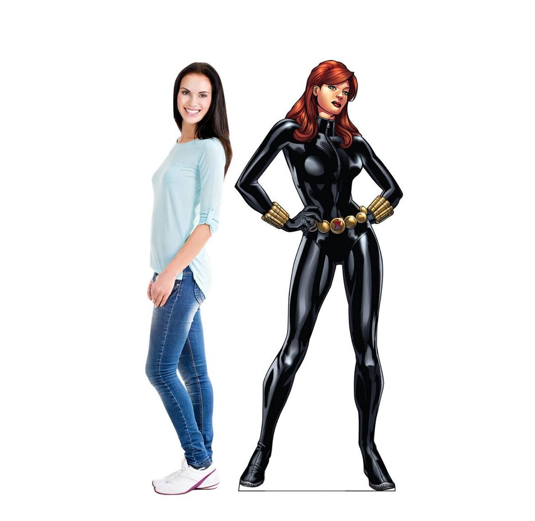 Life-size Black Widow Cardboard Cutout, Marvel Avengers Standee ...