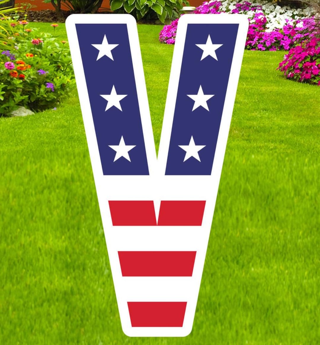 Large Letter "v" Outdoor Sign, Rustic Farmhouse Wall Décor, Front Porch ...