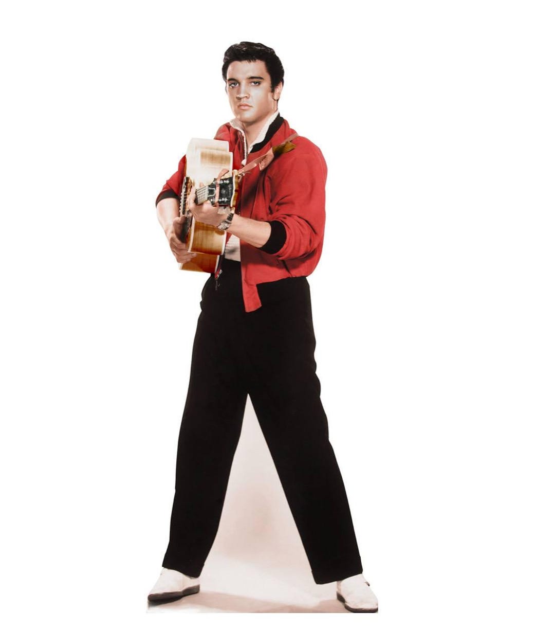 Life-size Elvis Presley With Guitar Cardboard Cutout, Rock ’n’ Roll ...