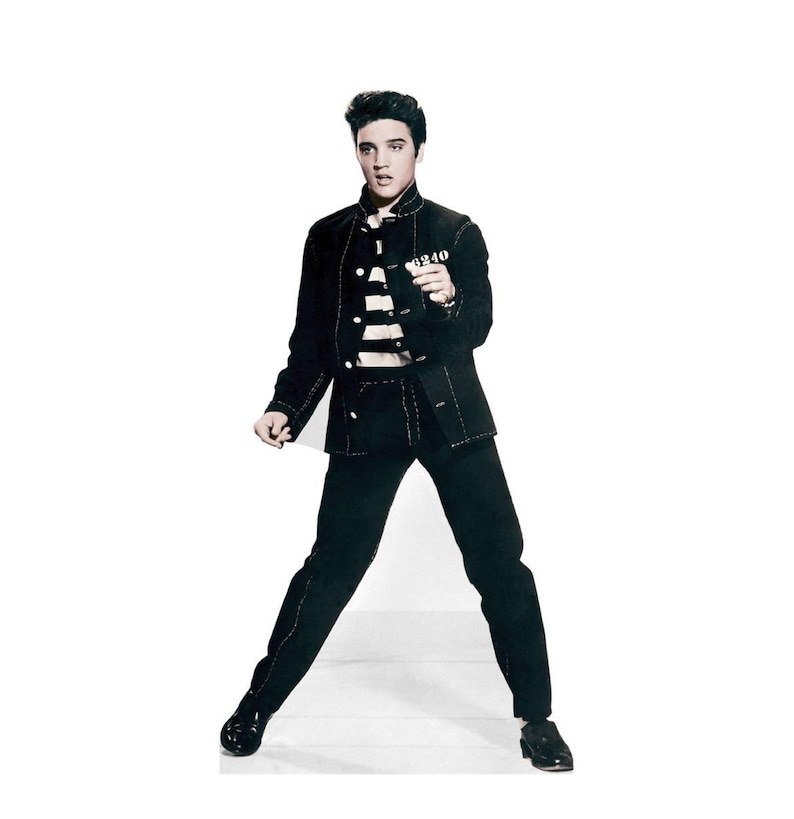 Life-size Elvis Presley Cardboard Standee, Jailhouse Rock Party Decor ...