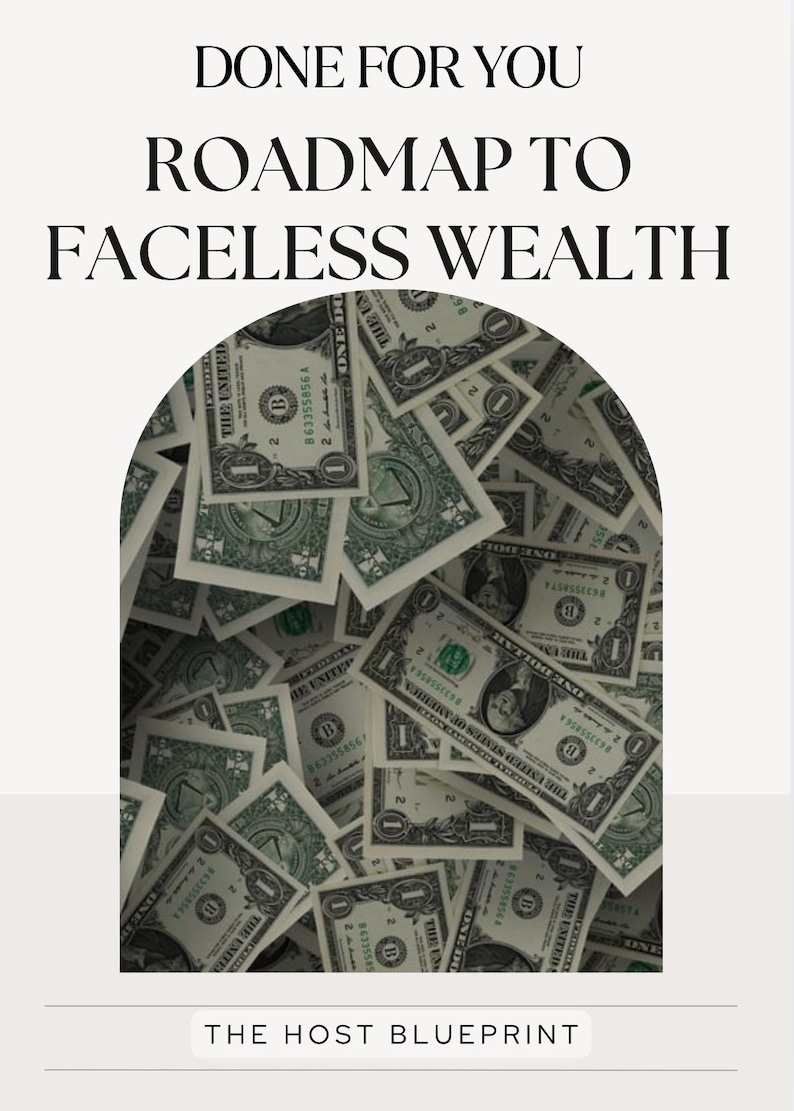 Roadmap to Faceless Wealth - Etsy