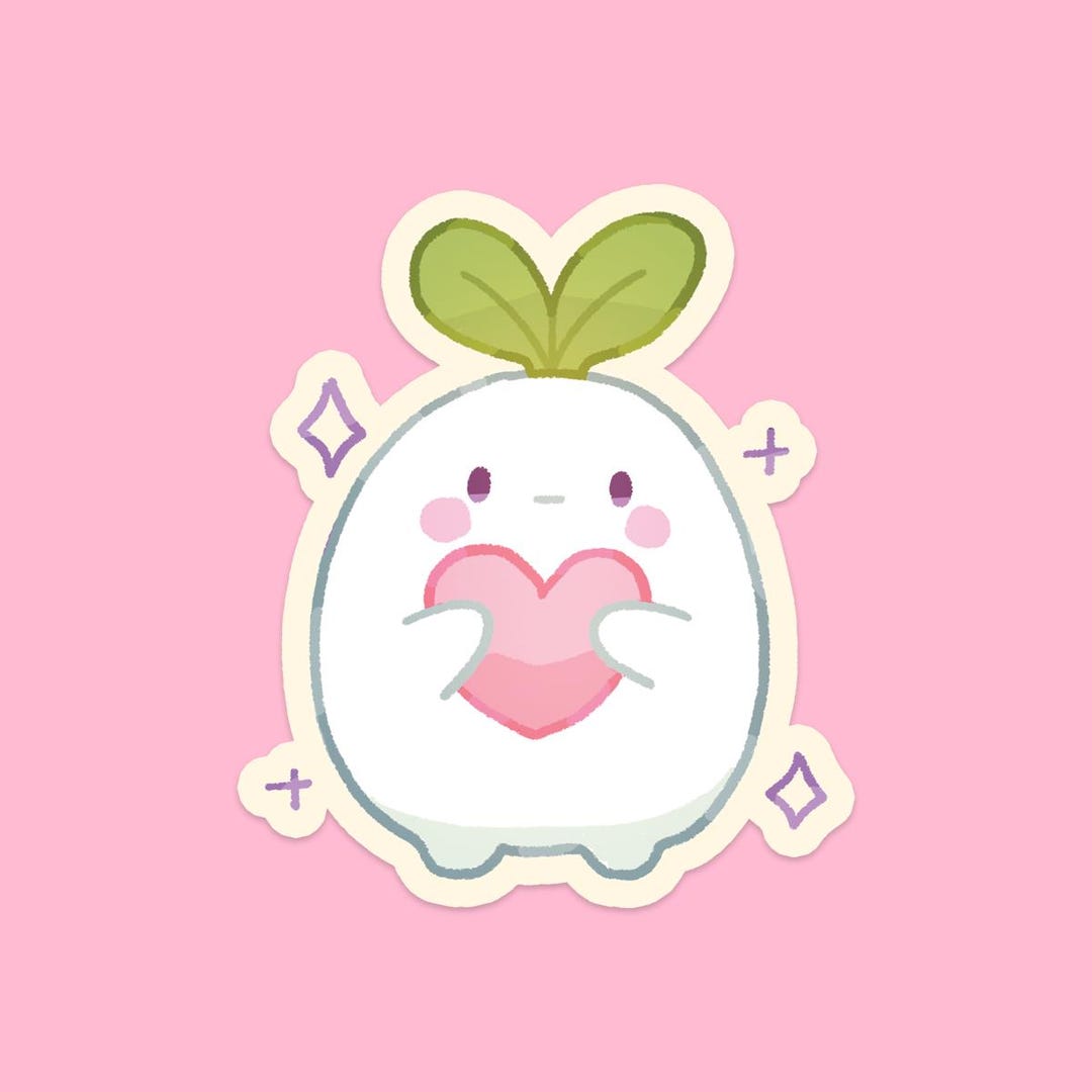 Sprout Sticker / Cute Plant Sticker / Kawaii Sticker - Etsy