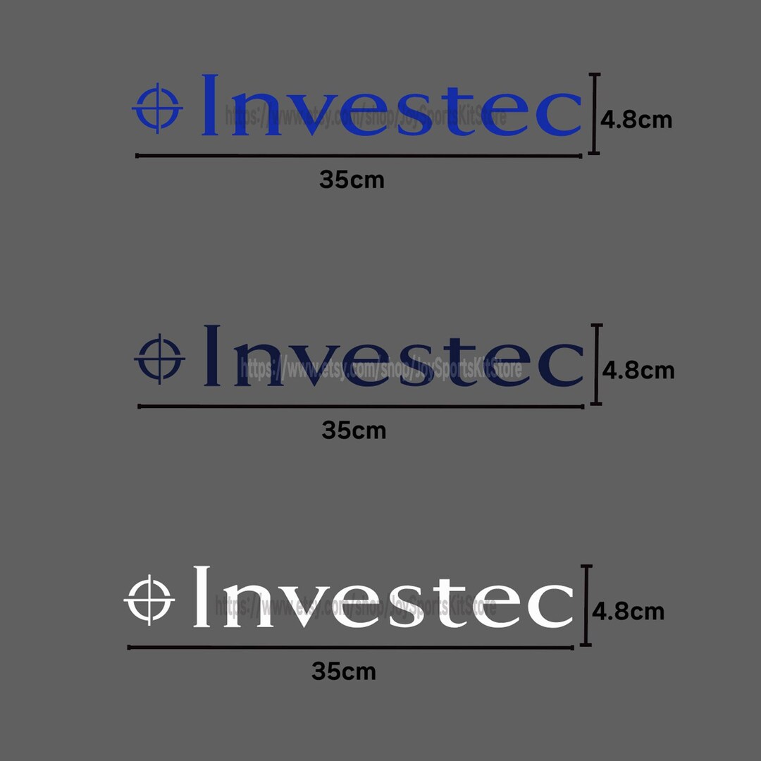 Investec Style Sponsor Patch | 35cm Heat Transfer Vinyl for Jersey ...