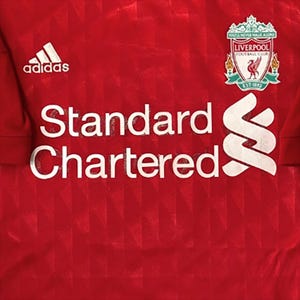 Standard Chartered Sponsor Patch | Liverpool Inspired Home 2012-13 ...