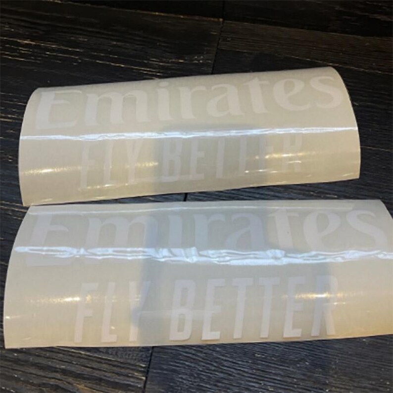 EMIRATES FLY BETTER Sponsor Logo Patch Thermal Adhesive Film 28 X 11.3 ...