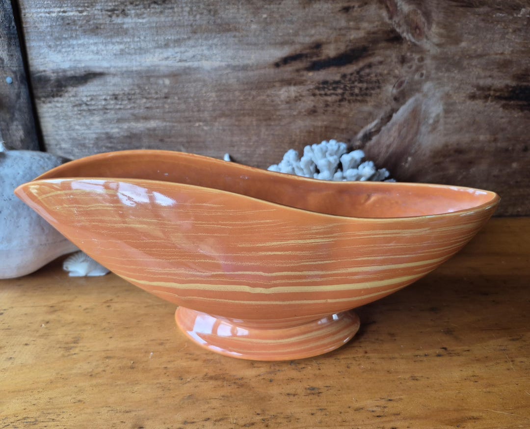 Vintage Mccoy Harmony Planter in Tangerine Made in USA 1961 Burnt ...