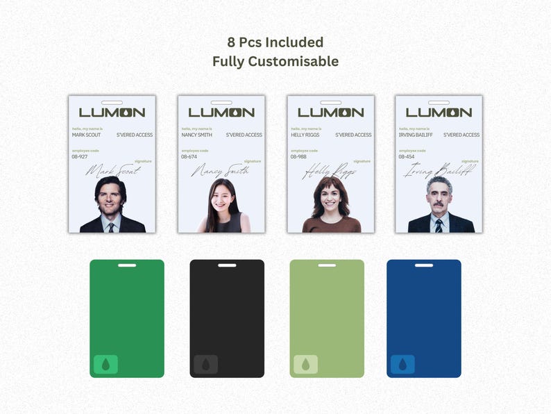 Severance Lumon ID Card Template – Editable Canva Template, Lumon ...
