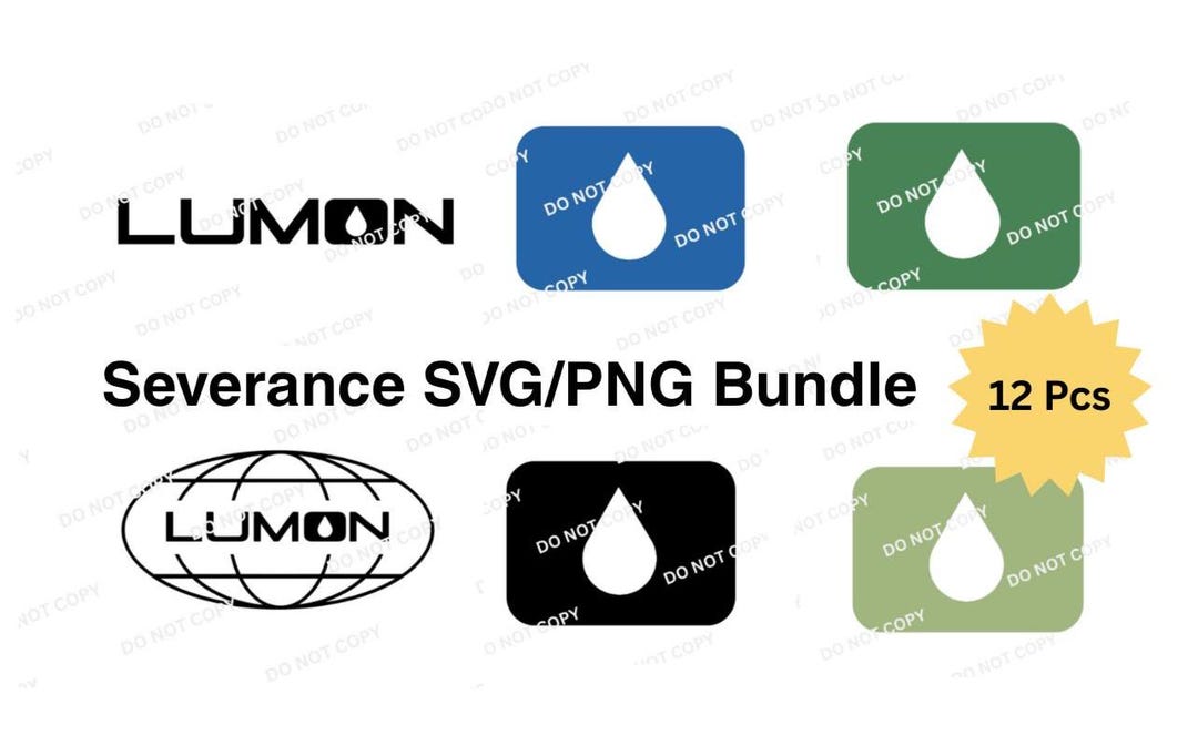 12PCS Severance Lumon Water Drop Logo Severance Show | Instant Digital ...
