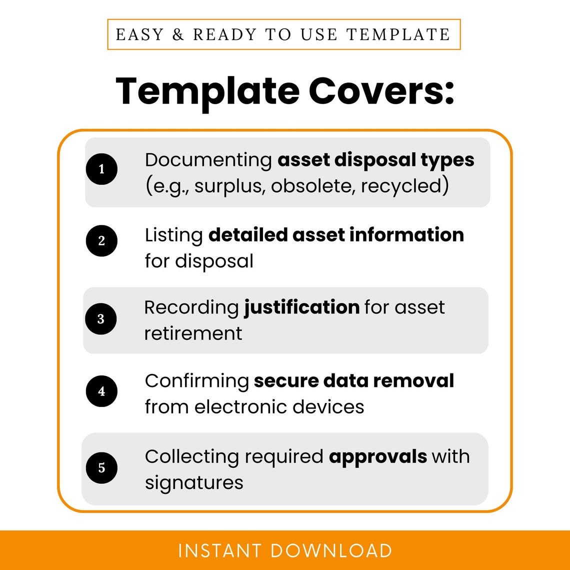 Asset Disposal Request Form Template (word, PDF) | Equipment Retirement ...