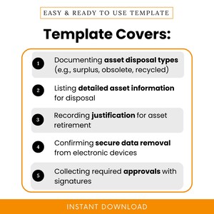 Asset Disposal Request Form Template (word, PDF) | Equipment Retirement ...