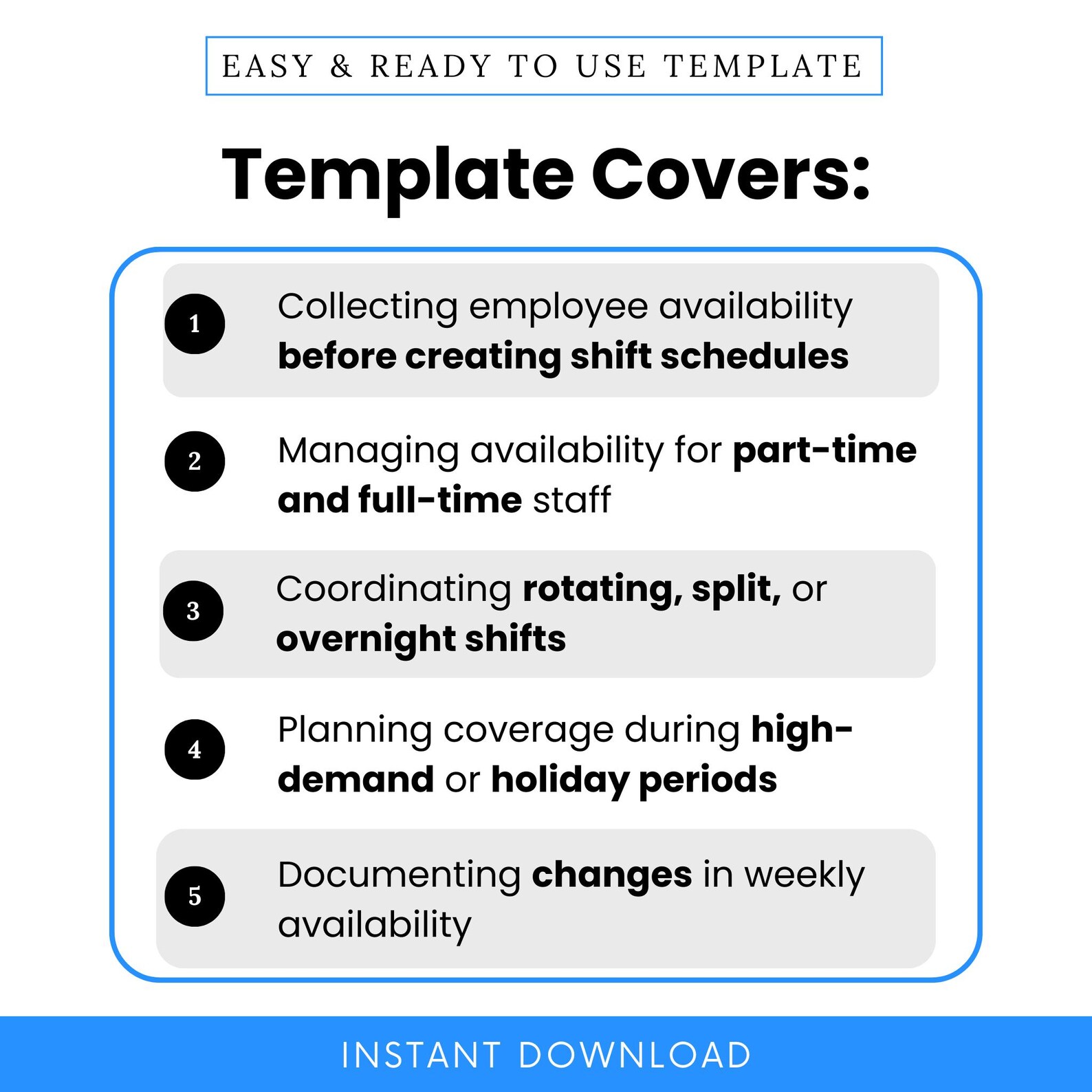 Employee Availability Schedule Template (word, PDF) | Work Availability ...