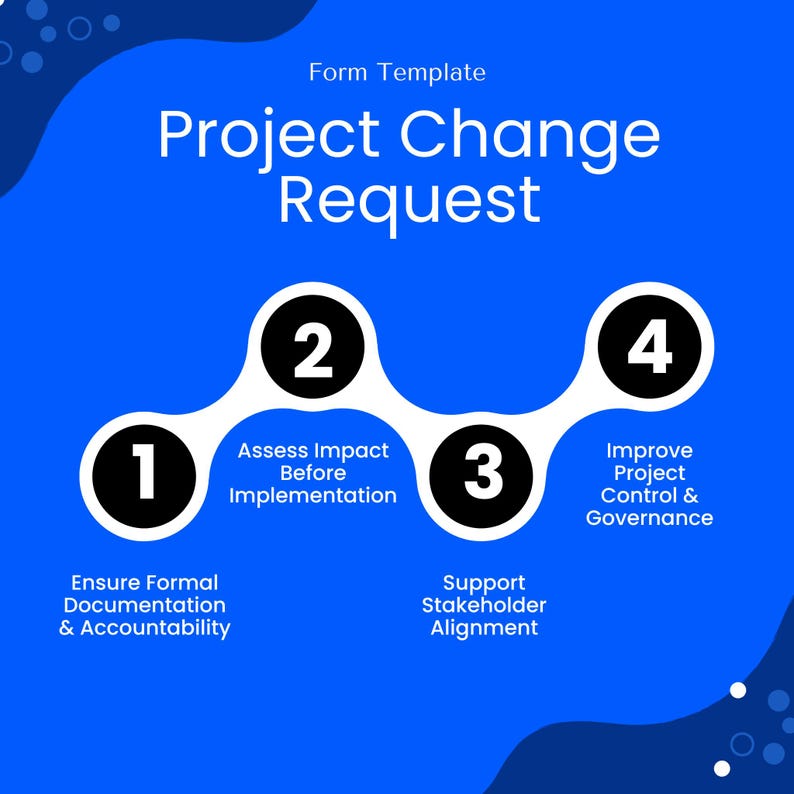 Simple Project Change Request Template (word, PDF) | Project Management ...