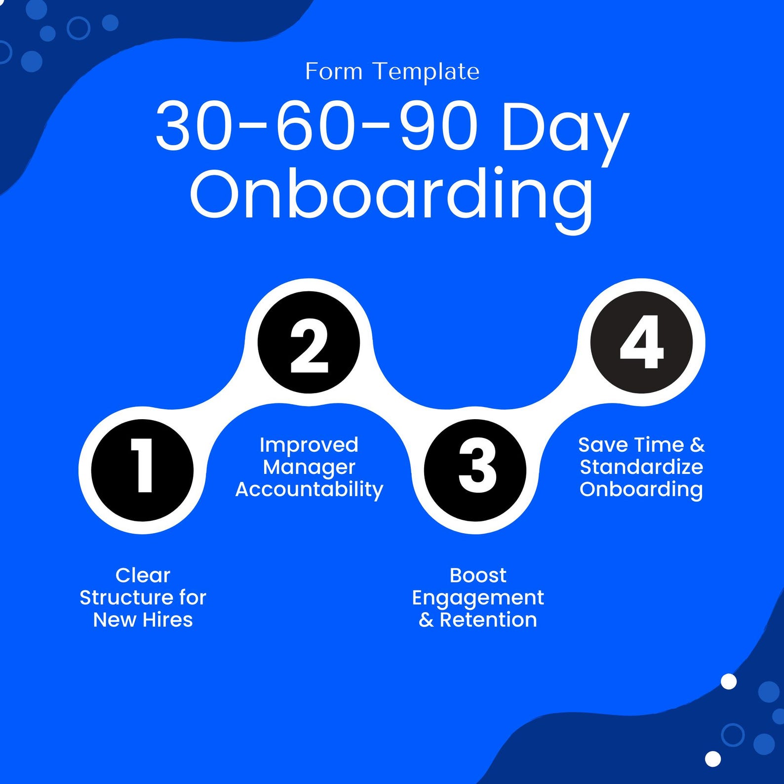 30-60-90 Day Onboarding Plan (MS Word, PDF) | Simple HR Template Office ...