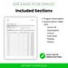 Simple Action Items Log Template (word, PDF) | Project Task Tracker ...