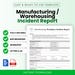 Manufacturing Incident Report Form (word, PDF) | Workplace Incident ...