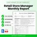 Retail Store Monthly Manager Report Template – Word & PDF, A4 + US ...
