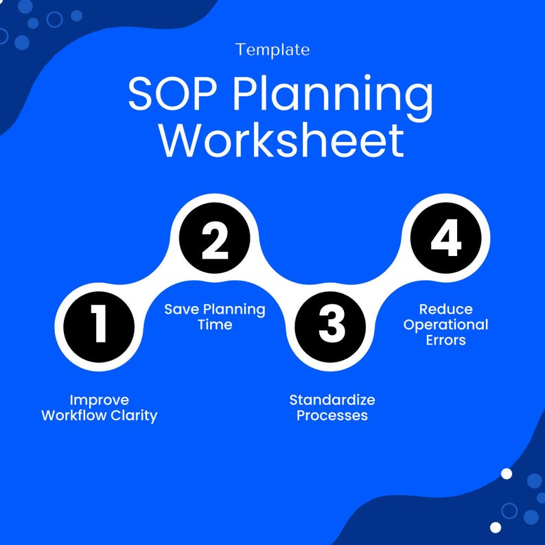 SOP Planning Worksheet Template – Word & PDF, A4 + US Letter | Standard ...