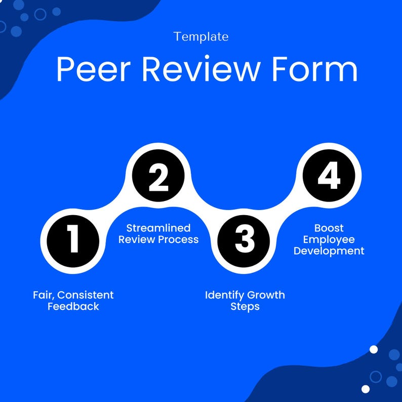 Simple Peer Review Form Template – Word & PDF, A4 + US Letter - Etsy