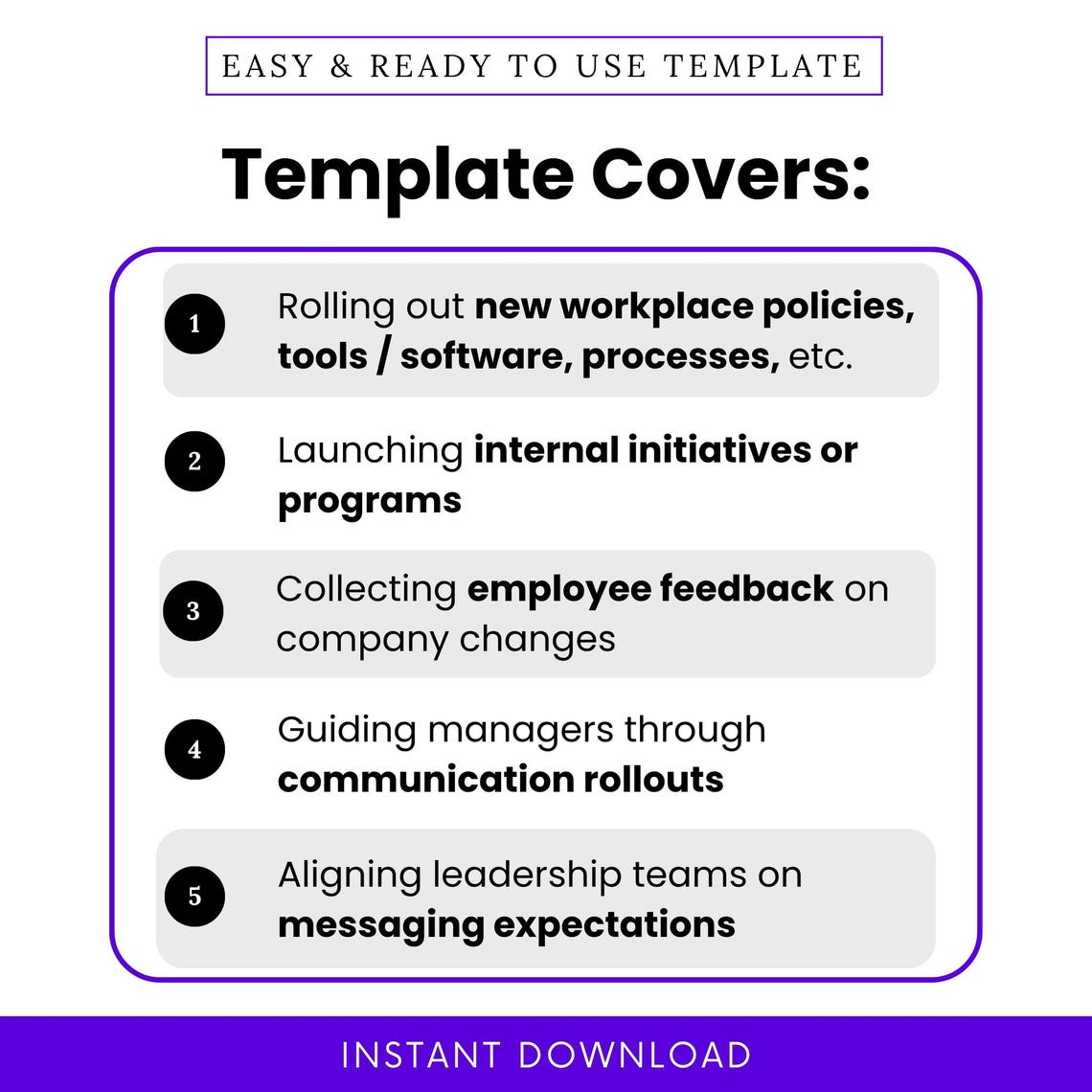 Internal Communication Plan Template (MS Word, PDF) | Memo Template ...