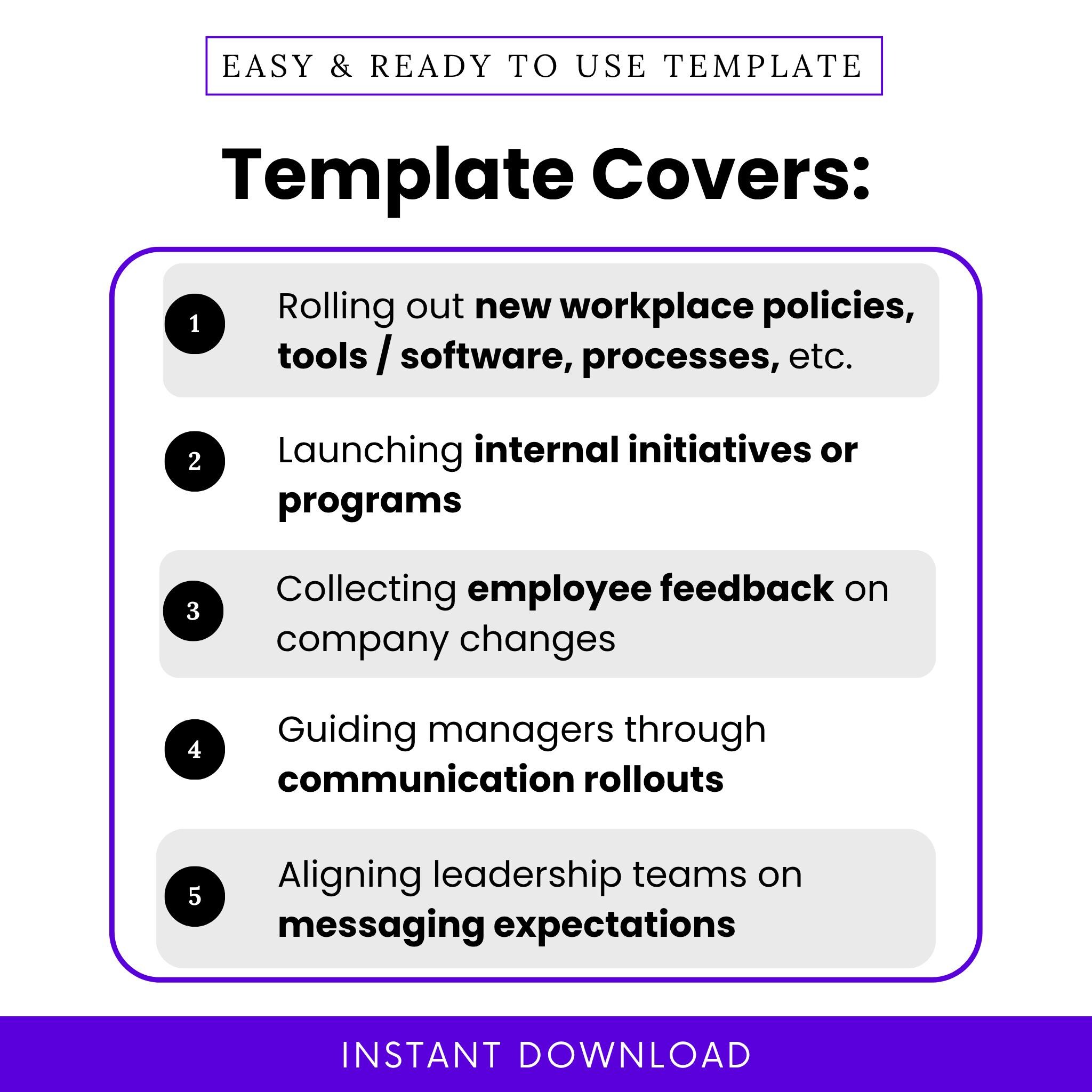 Internal Communication Plan Template (MS Word, PDF) | Memo Template ...