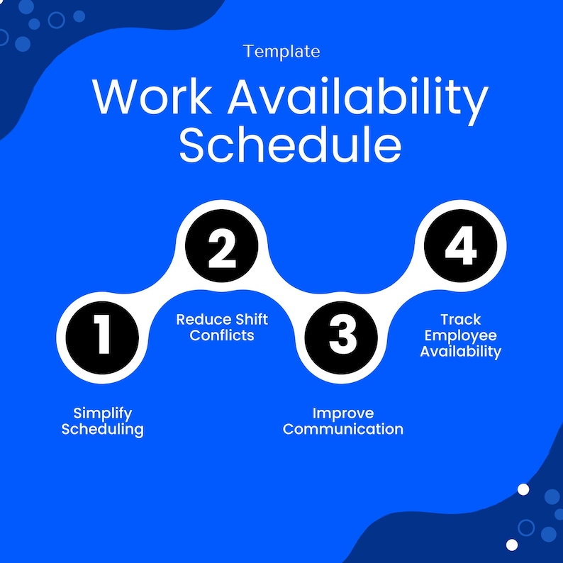 Employee Availability Schedule Template (word, PDF) | Work Availability ...