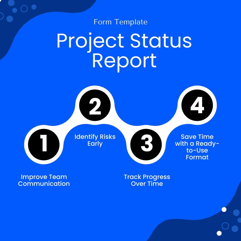 Simple Project Status Report Template (word, PDF) | Project Update ...