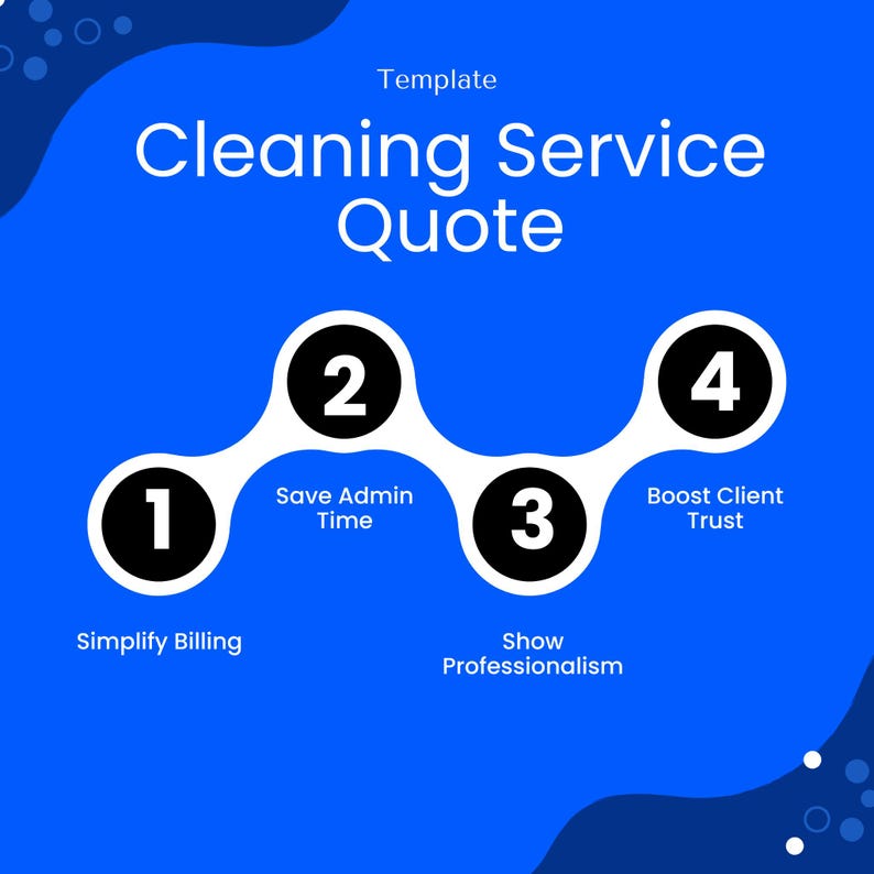 Cleaning Service Quote Template – Word & PDF, A4 + US Letter - Etsy