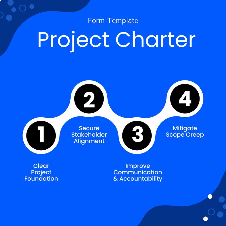 Simple Project Charter Template (word, PDF) | Project Management ...