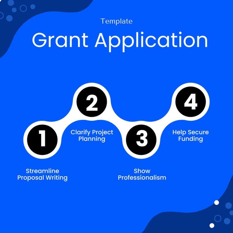 Simple Grant Application Template (word, PDF) | Nonprofits & Small ...